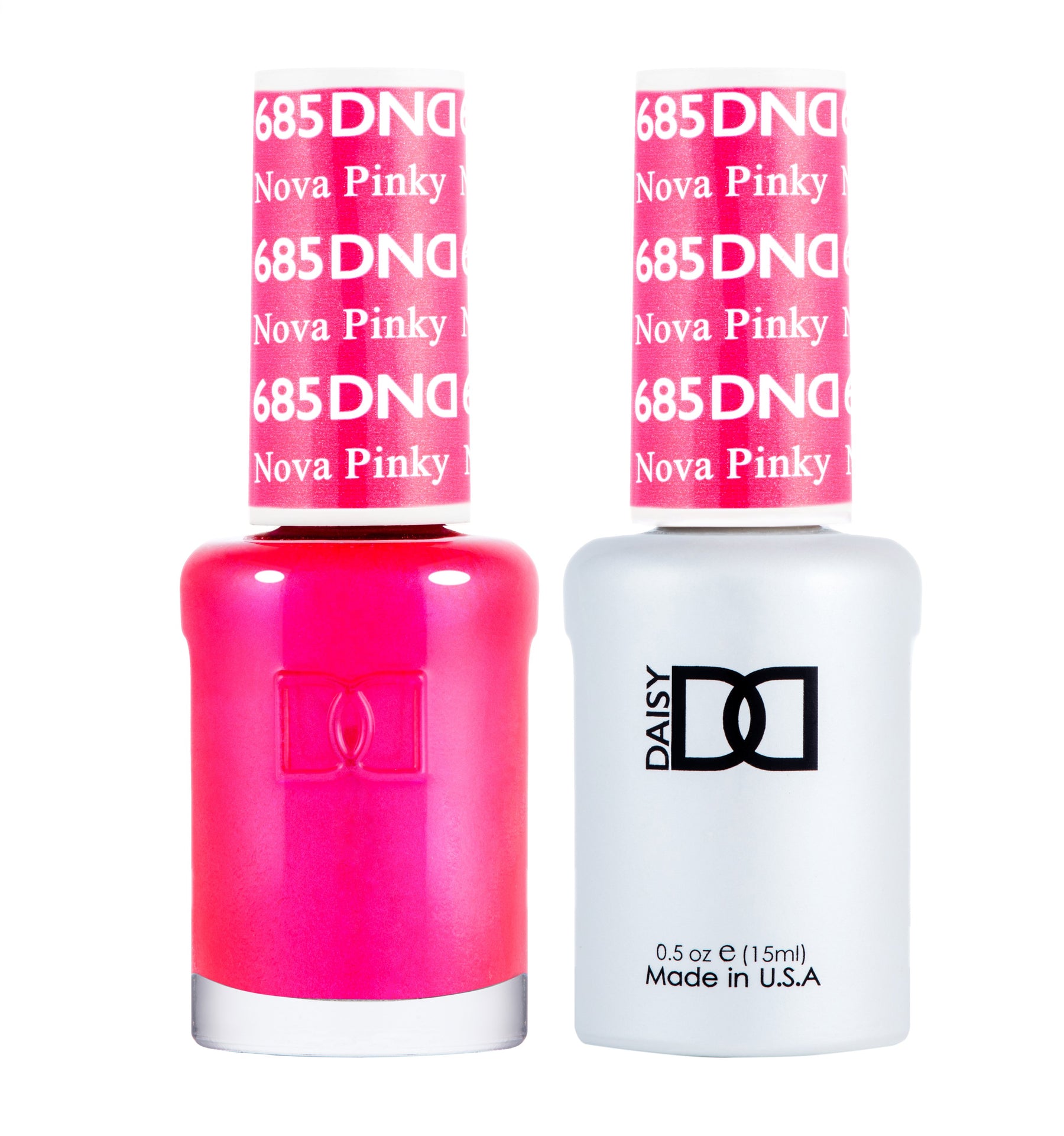 DND DUO Nail Lacquer and UV|LED Gel Polish Nova Pinky 685 (2 x 15ml ...